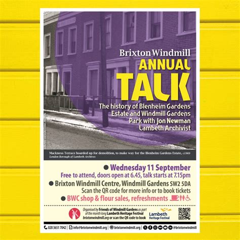 Annual Talk History Of Blenheim Gardens Estate Herne Hill Community