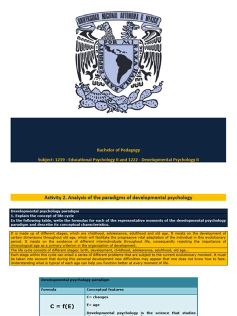 Developmental Psychology Paradigm Pdf Developmental Psychology