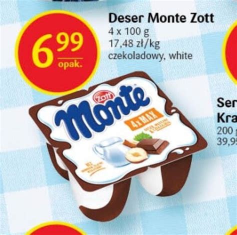 Archiwum Zott Monte Max Deser mleczny z czekoladą i orzechami 400 g
