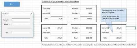 Textbox numérique et somme dans textbox