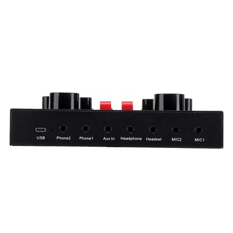 V8X PRO External Audio Mixer USB Interface Sound Card With 15 Sound Modes Multiple Sound Effects