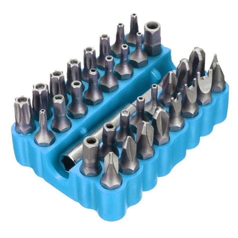 33pcs Tamper Proof Crv6150 Torx Hex Star Bit Set With Magnetic Holder