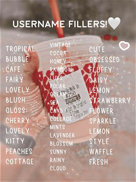 Fillers Name For Instagram Aesthetic Usernames Aesthetic Names