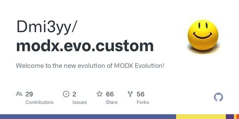 Github Dmi3yymodxevocustom Welcome To The New Evolution Of Modx Evolution