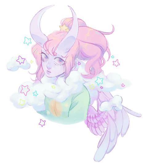 Hello Yuni Character Design Art Reference Pastel Art