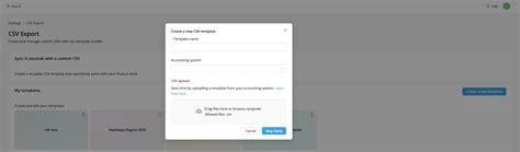 Csv Export Templates Float Help Centre