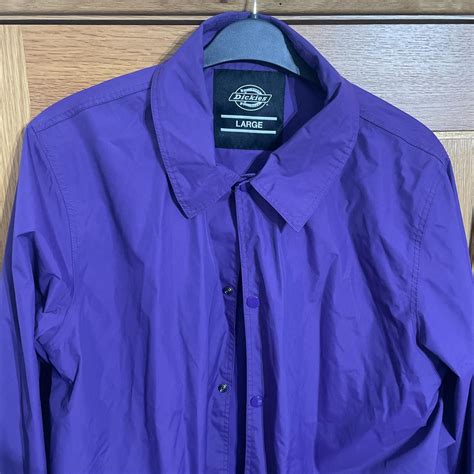 Dickies Purple Coach Jacket Large Dickies Depop