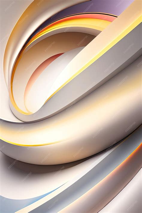 Premium Ai Image Abstract Wavy White Background