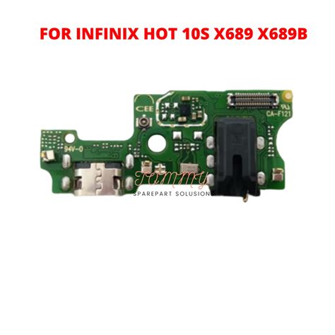 Jual PAPAN PCB CHARGER INFINIX HOT 10S X689 X689B MIC HEADSET Shopee Indonesia