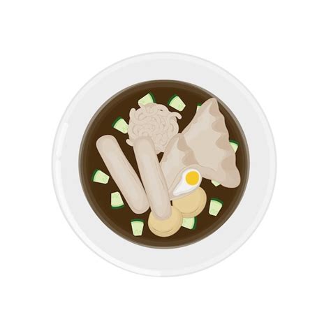 Premium Vector Vector Illustration Logo Pempek With Cuko Sauce