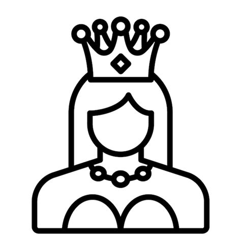 Premium Vector Queen Vector Illustration Style