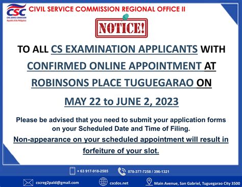 Csc Region 2 To All Cs Examination Applicants With Facebook