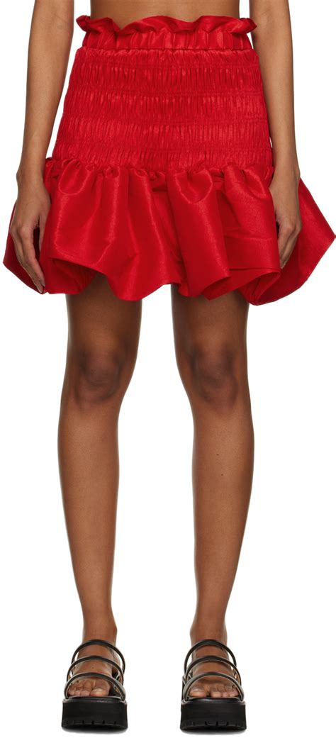 Ssense Canada Exclusive Red Billie Miniskirt By Kika Vargas On Sale