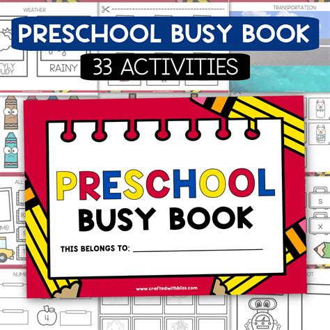 Preschool Busy Book Craftedwithbliss