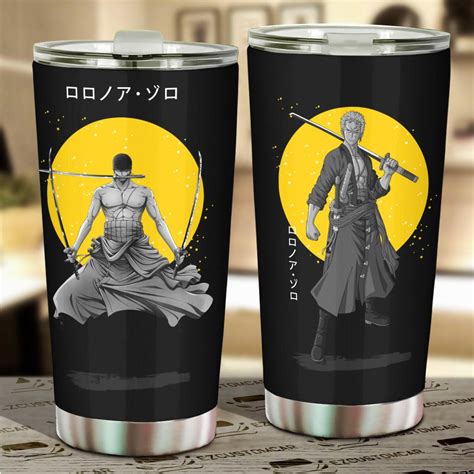 One Piece Car Accessories Anime Car Tumbler Cup Roronoa Zoro Japanese Ezc