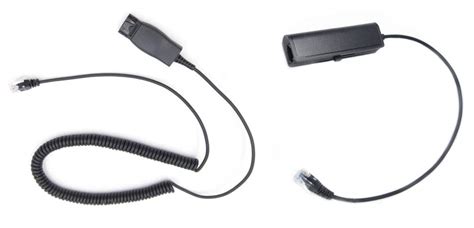 Quick Disconnect Cable To Rj9 Plug Headset Adapter Replacement Qd Release Cord For