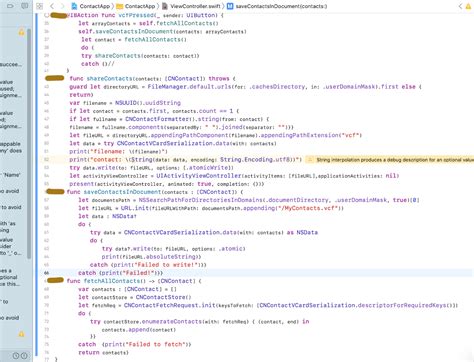 Ios How To Create VCard Vcf File To Use In Share Sheet Stack Overflow