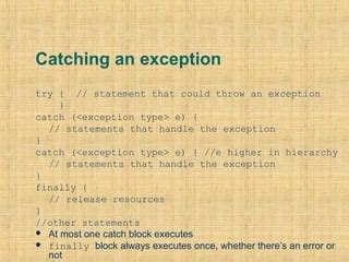 Exceptions In Java Ppt