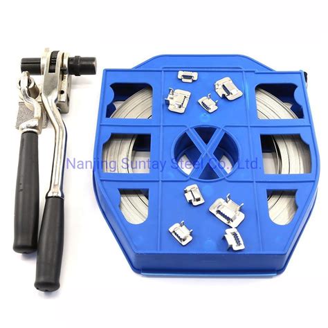 SS304 316 12 7mm Stainless Steel Banding Strap With Buckle China