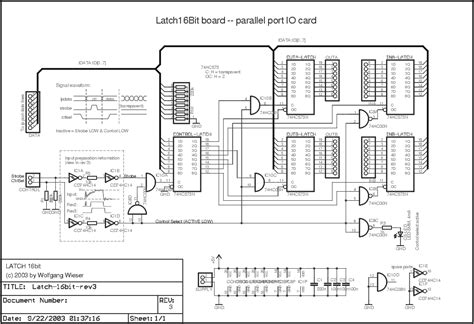 latch16bit board circuit sheet