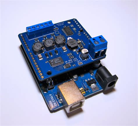 High Power RGB LED Shield 12bit Channel Dimming I2C TWI LEDs And Multiplexing Arduino