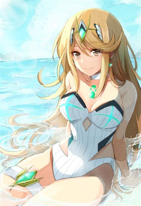 Mythra At The Beach Scrolller