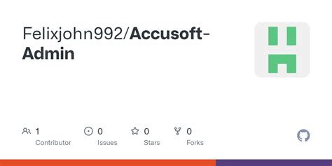 GitHub Felixjohn992 Accusoft Admin