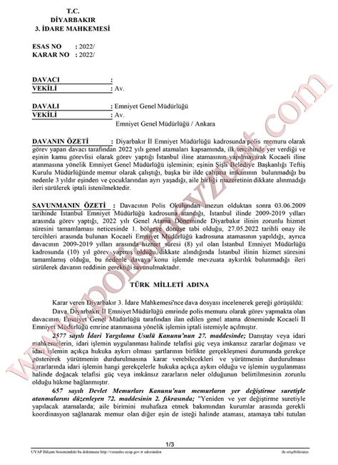 Genel Atamada Ilk Tercihine Atamas N N Yap Lmas Na Dair Davad R Birinci Tercihe Atama E