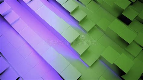 Abstract 3d Background Made Of Randomly Waving Rectangles With