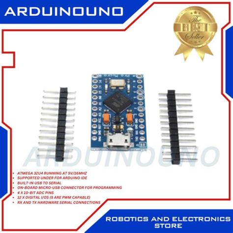Promo Arduino Pro Micro Atmega32u4 5v 16mhz Mini Leonardo Compatible