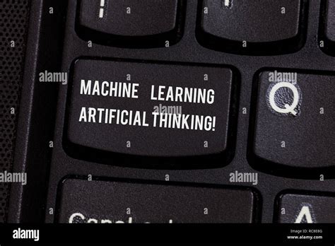 Conceptual Hand Writing Showing Machine Learning Artificial Thinking Business Photo Text