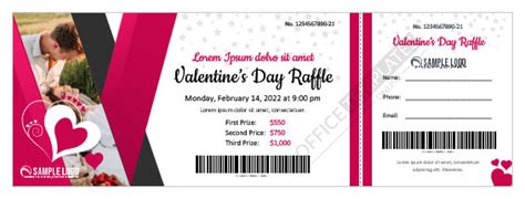 22 Best Free Raffle Ticket Templates And Formats For Ms Word