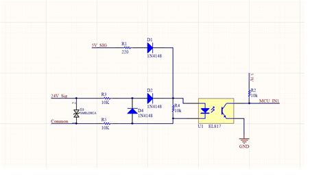 Diodes V Isolated Digital Input Protection TVS Electrical Engineering Stack Exchange