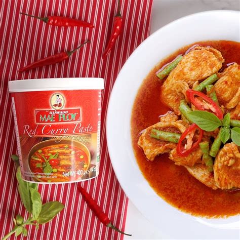 Gia Vị Cà Ri Đỏ Hiệu Mae Ploy Hộp 400gr Mae Ploy Red Curry Paste Cocomark