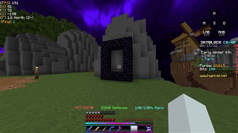 Unlit Nether Portal Near Farming Islands Hypixel Forums