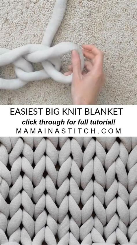 Diy Chunky Knit Blanket Tutorial No Tools Required 2023 Artofit