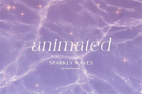 Animated Sparkly Waves I Water Textures Design Cuts