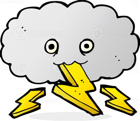 Cartoon Thundercloud Drawing 47000998 Png