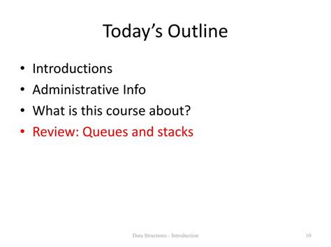 Introdiction To Data Structures PowerPoint Slides LearnPick India