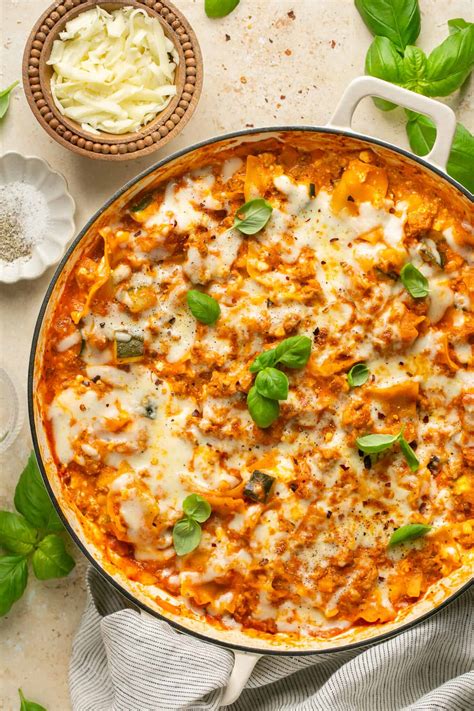 Easy Skillet Lasagna With Cottage Cheese Begin With Balance