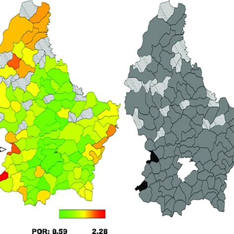 Left Adjusted Total Residual Spatial Effects For Mens Overweight