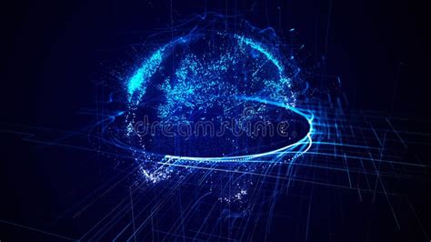 Digital Planet Earth With Particles In Cyberspace The Flow Of Scientific Data In The Global