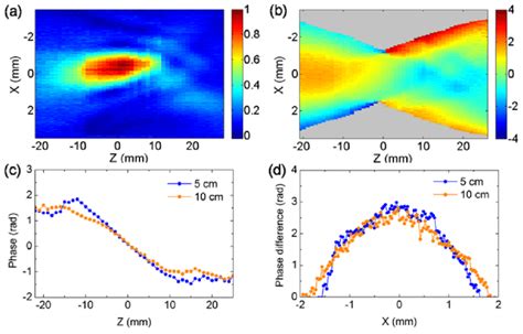 Gouy Phase Shift With A 100 Mm Focal Length Hdpl A And B Are The Download Scientific