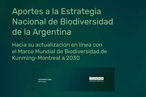 Aportes A La Estrategia Nacional De Biodiversidad
