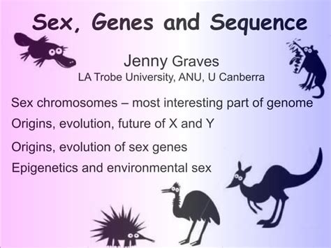 Jenny Graves At Smbe2014 Sex Genes And Sequence Pptx Reproductive Health Diseases And