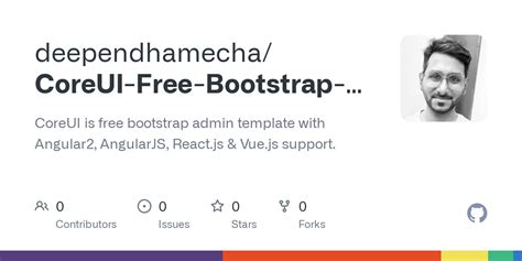 GitHub Deependhamecha CoreUI Free Bootstrap Admin Template CoreUI Is