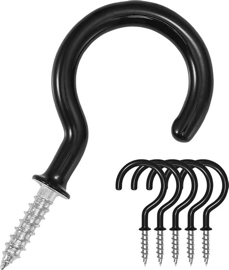 Zuvo 36 Pcs Metal Ceiling Hooks 23 Cm Multipurpose Vinyl Coated Screw