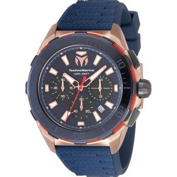 Technomarine Seven Seas Chronograph Gmt Quartz Black Dial Mens Watch