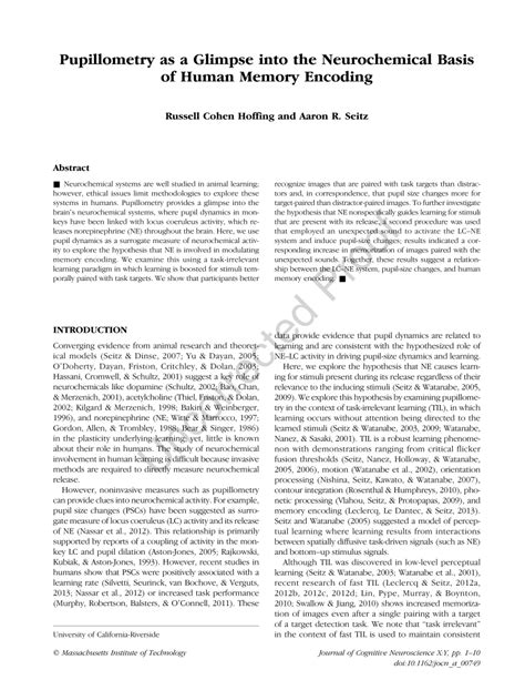 Pdf Investigating Neurochemical Involvement In Task Irrelevant Perceptual Learning Using