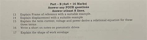 Solved Part B 4×416 Marks Answer Any Four Questions